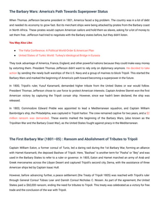 Battle on the High Seas- Ottoman vs. USA | PDF