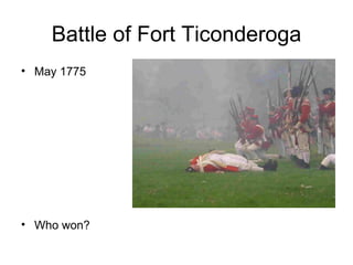 Battles Of The American Revolution (Shakera) | PPT