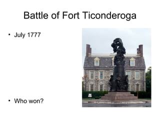 Battles Of The American Revolution (Shakera) | PPT