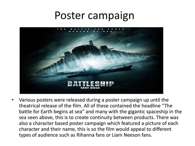 Battleship pp | PPTX | Media Industry | Industries