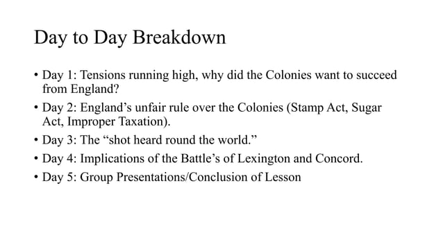 Battles of lexington and concord | PPT