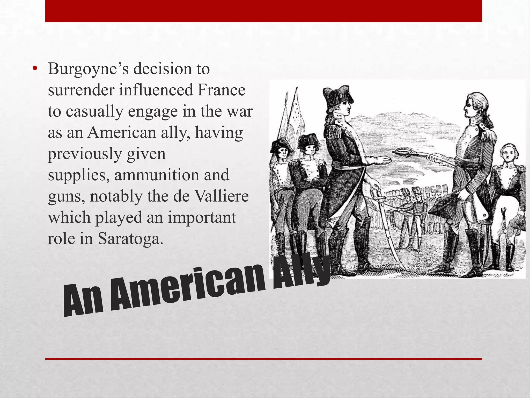 Battles of saratoga | PPT
