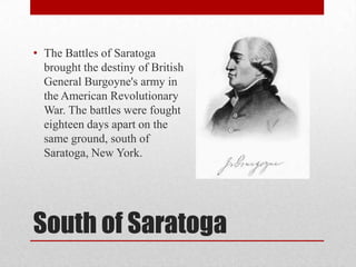 Battles of saratoga | PPT