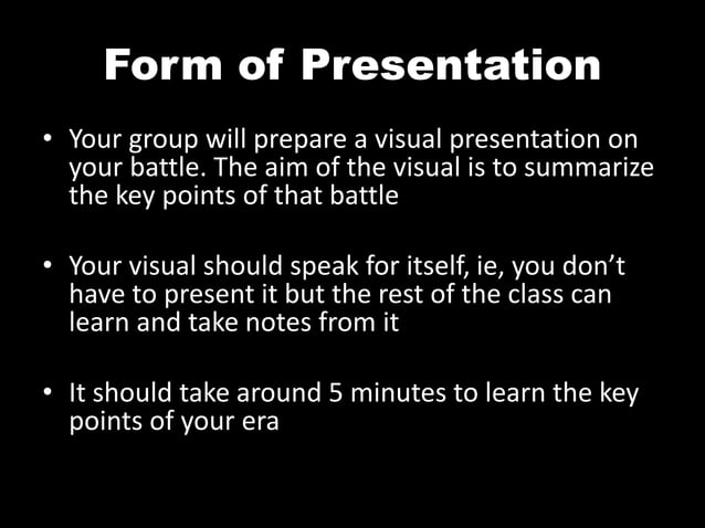 Battles of WW1 visual presentations | PPT