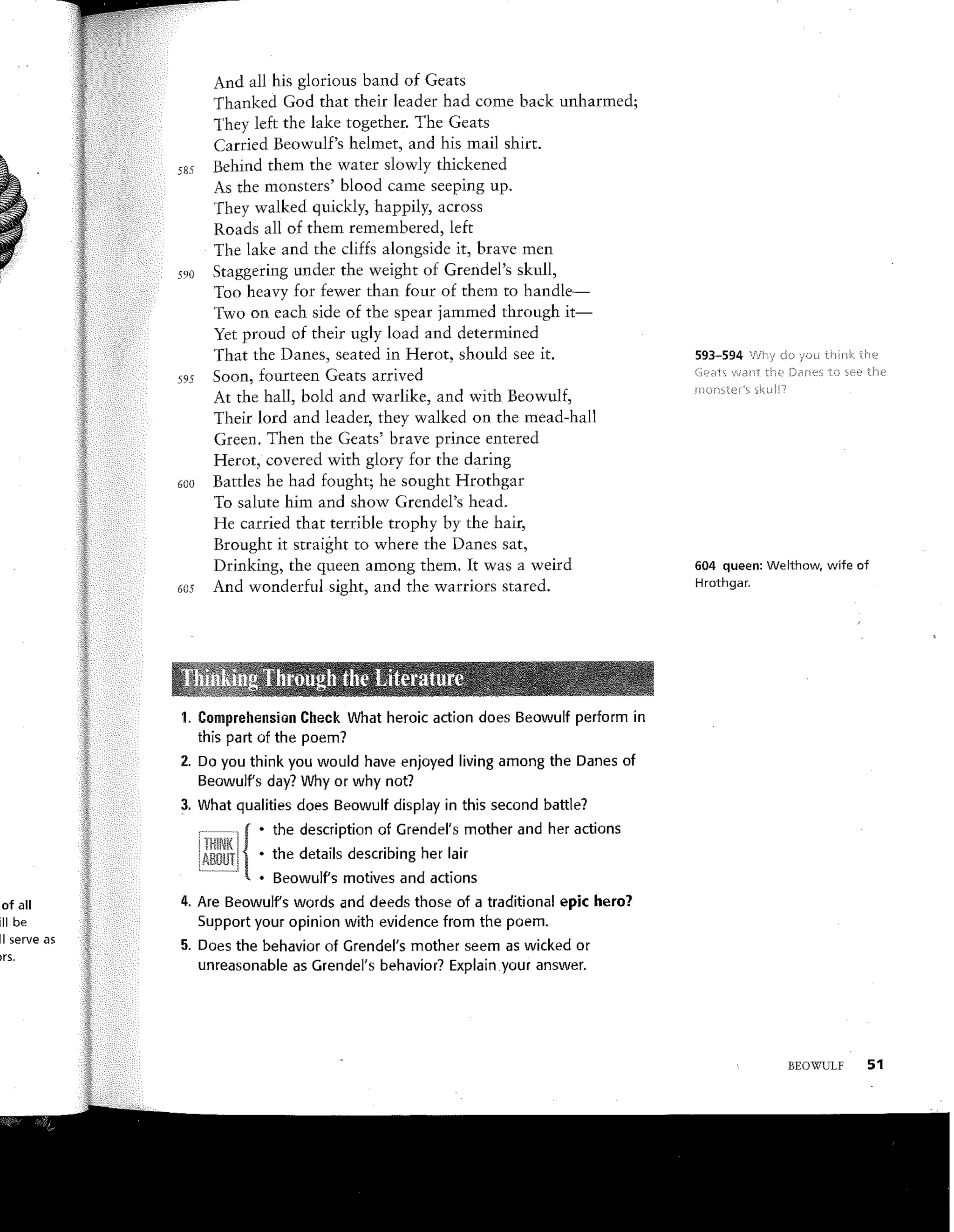 Battle with grendel's mother | PDF | Arms & Ammunition | Sensitive Topics