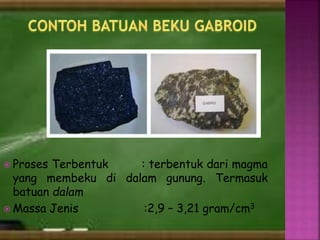 Batuan beku basalt dan gabro | PPTX
