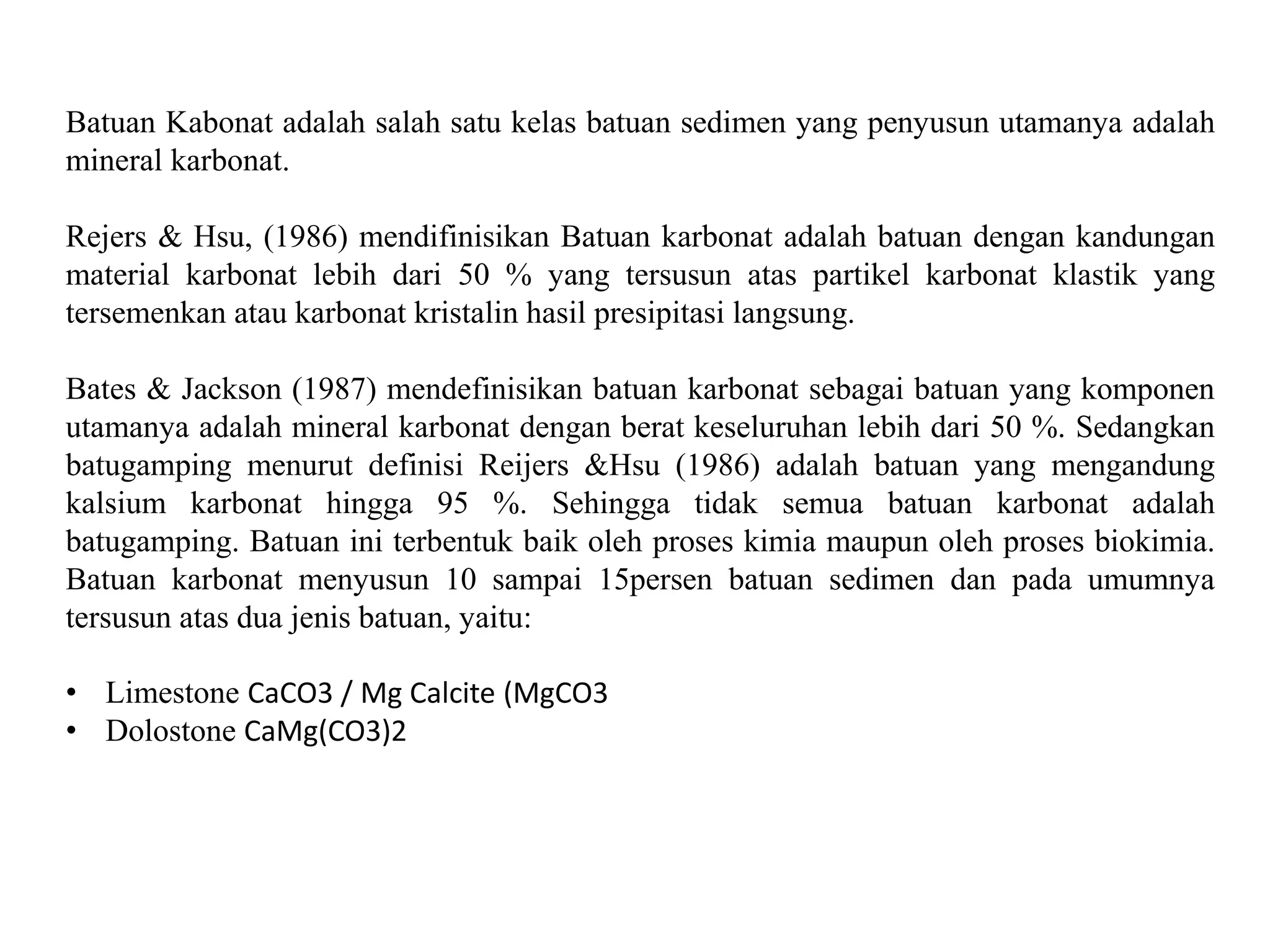 Batuan karbonat 3 klasifikasi bat karbonat | PPTX