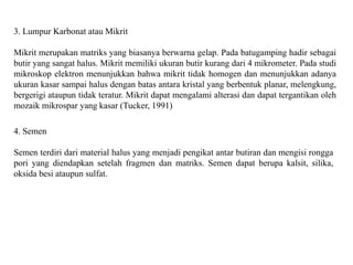 Batuan karbonat 3 klasifikasi bat karbonat | PPTX