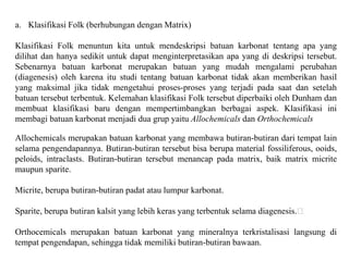 Batuan karbonat 3 klasifikasi bat karbonat | PPTX