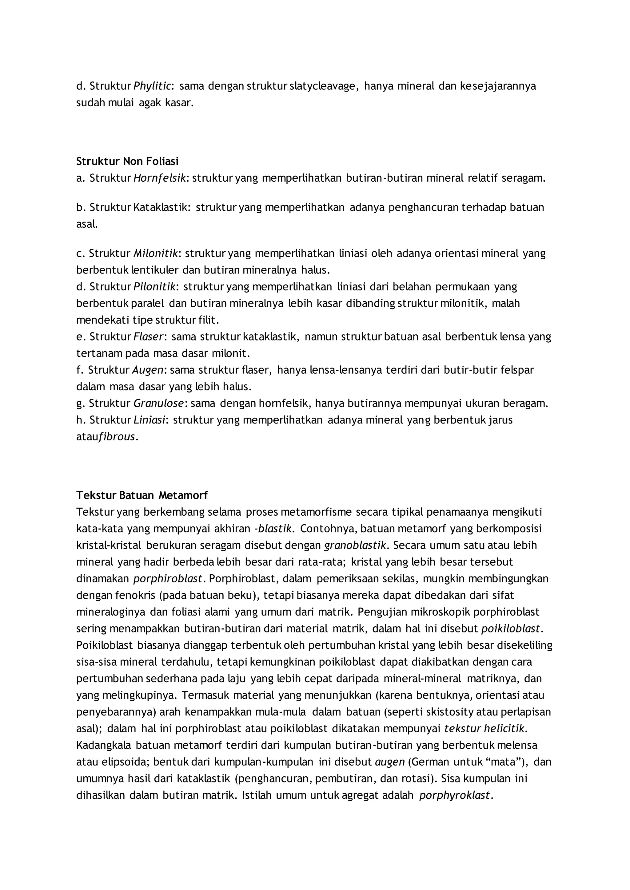 Batuan metamorf | DOCX