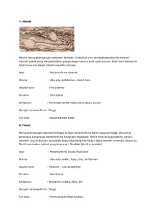 Batuan metamorf | DOCX