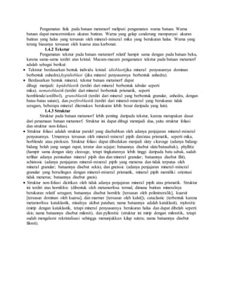 Batuan metamorfosis | PDF