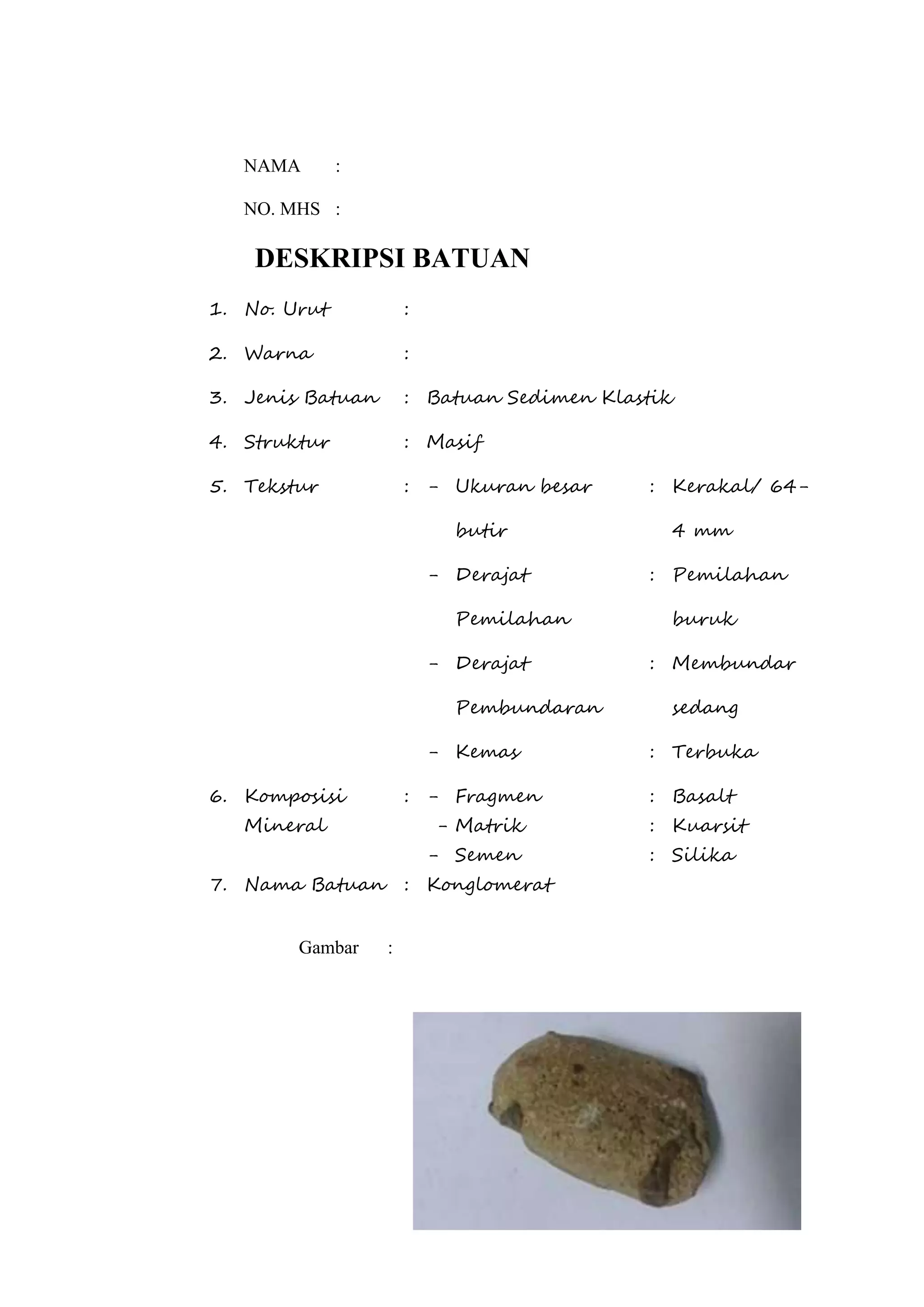Batuan sedimen | DOCX