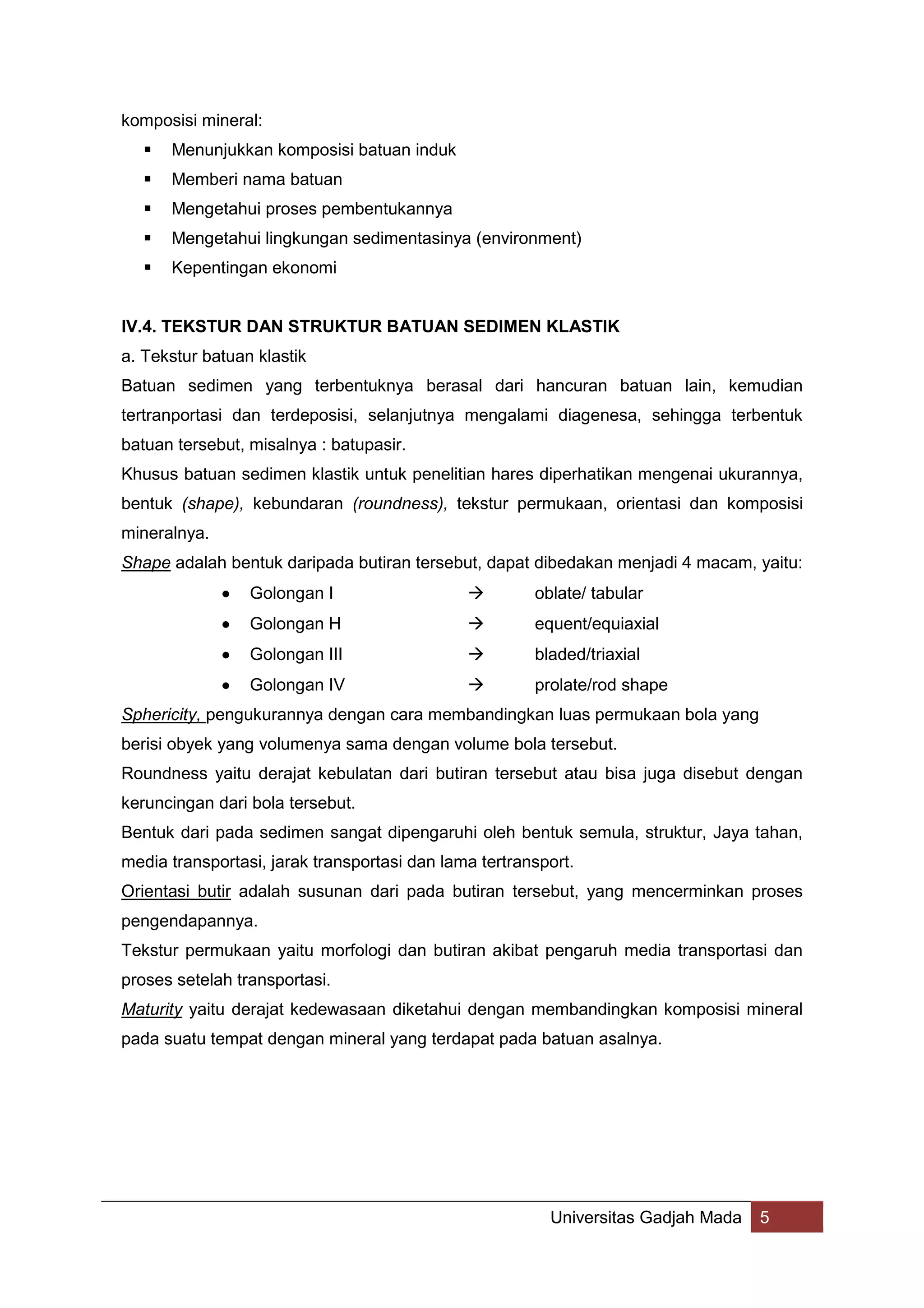 Batuan sedimen klastik | PDF