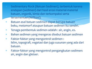 Batuan sedimen | PPTX