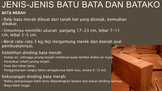 Batu bata dan batako | PPTX