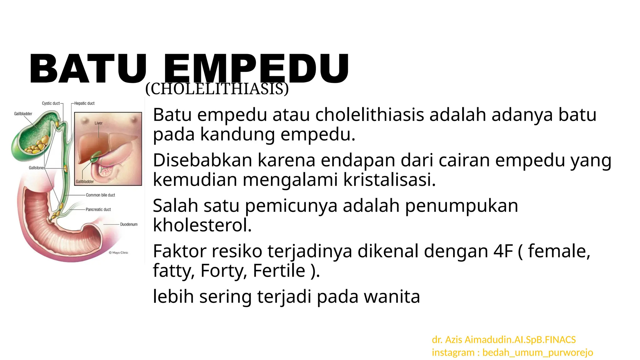 BATU EMPEDU cholelithiasis laparoscopy batu empedu | PPT