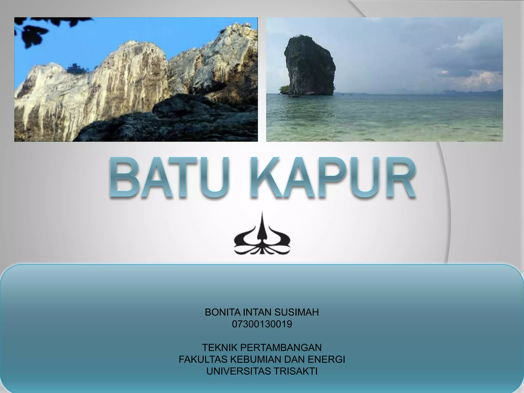 BATU KAPUR - BAHAN GALIAN INDUSTRI - BONITA | PDF