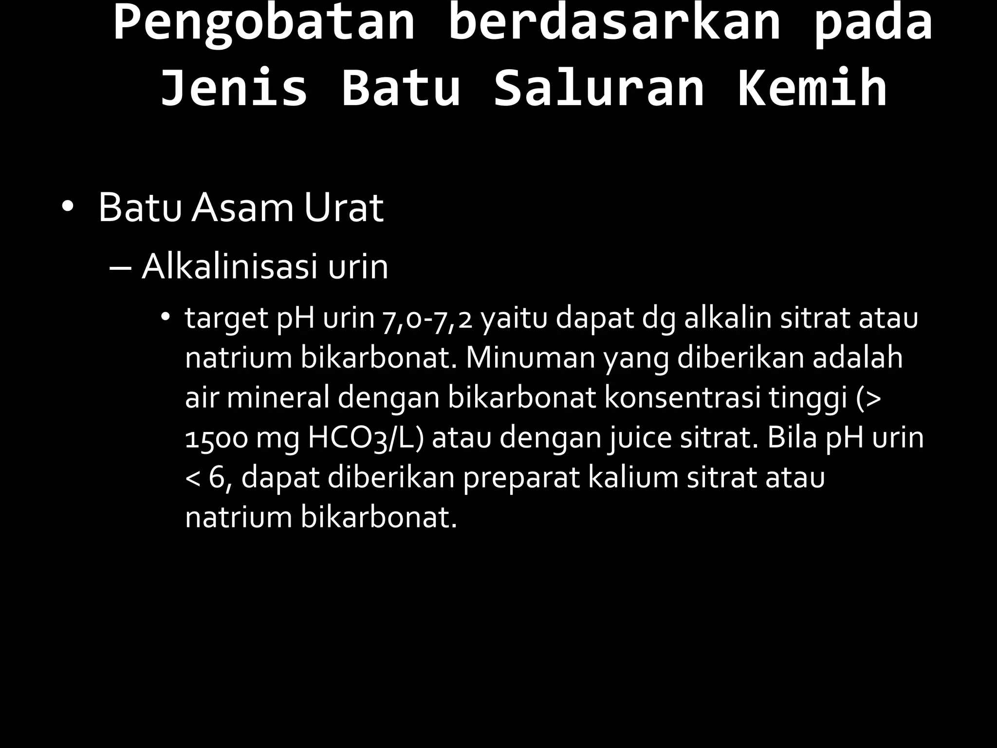 Batu saluran kemih | PPTX