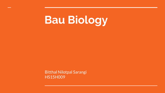 Bau biology | PPTX | Indoor Environmental Quality | Home & Garden