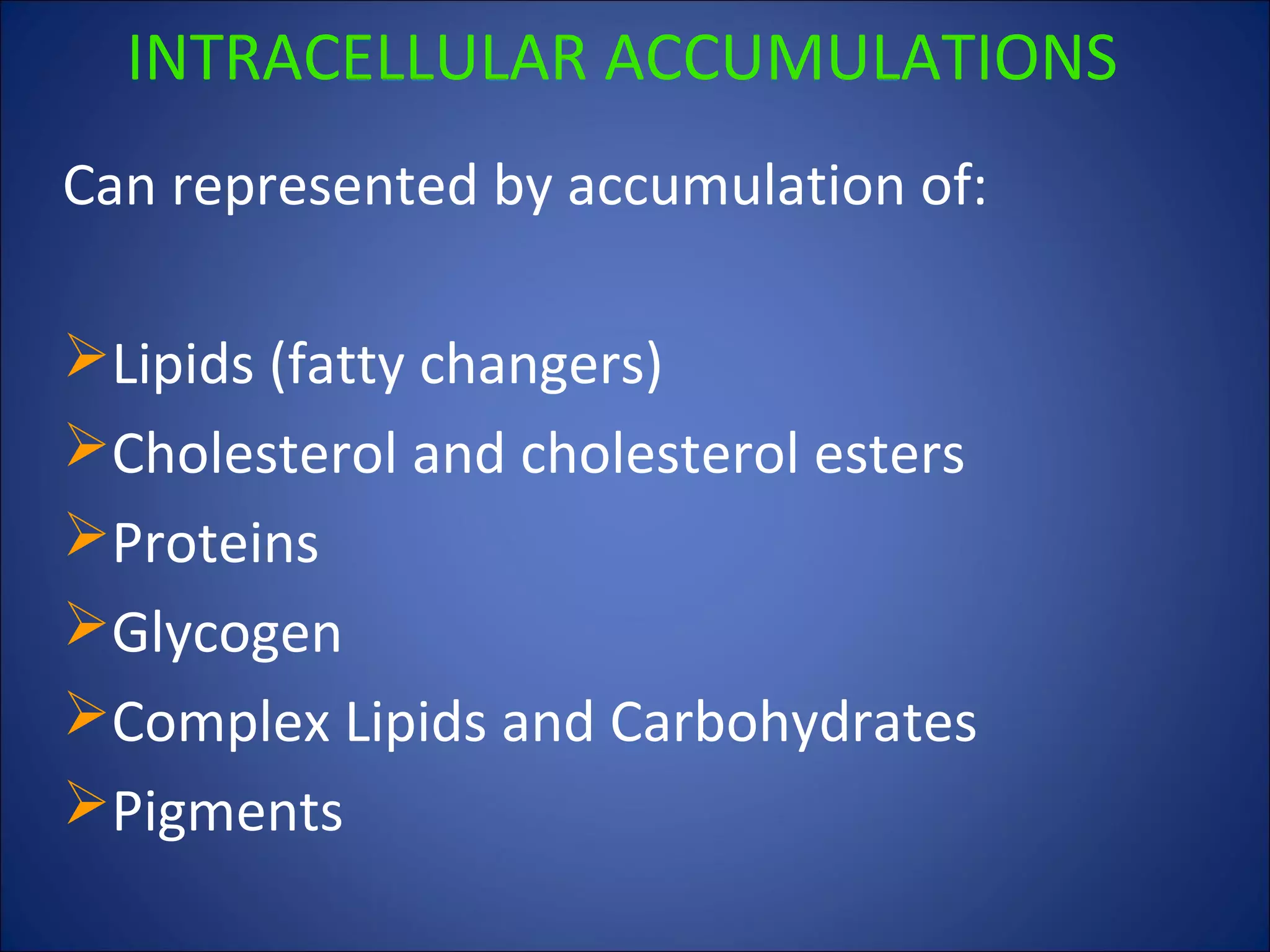 Cell injury. intracellular extracellular accumulation | PPT