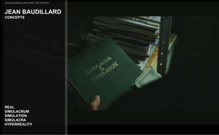 Baudillard and The Matrix | PPT