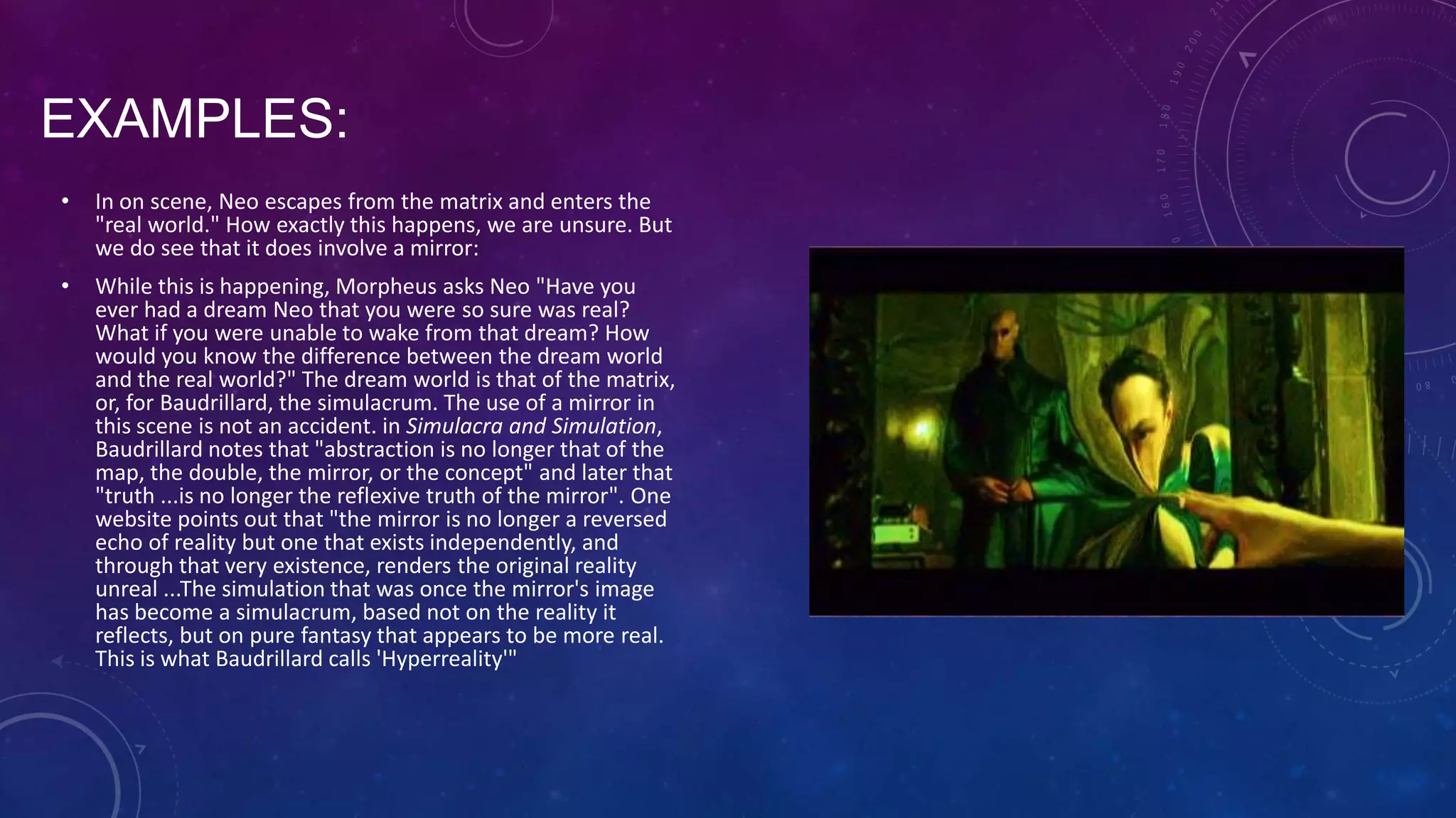 Baudrillard and the matrix | PPTX
