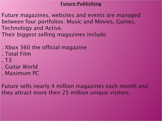 Bauer and future | PPT | Media Industry | Industries