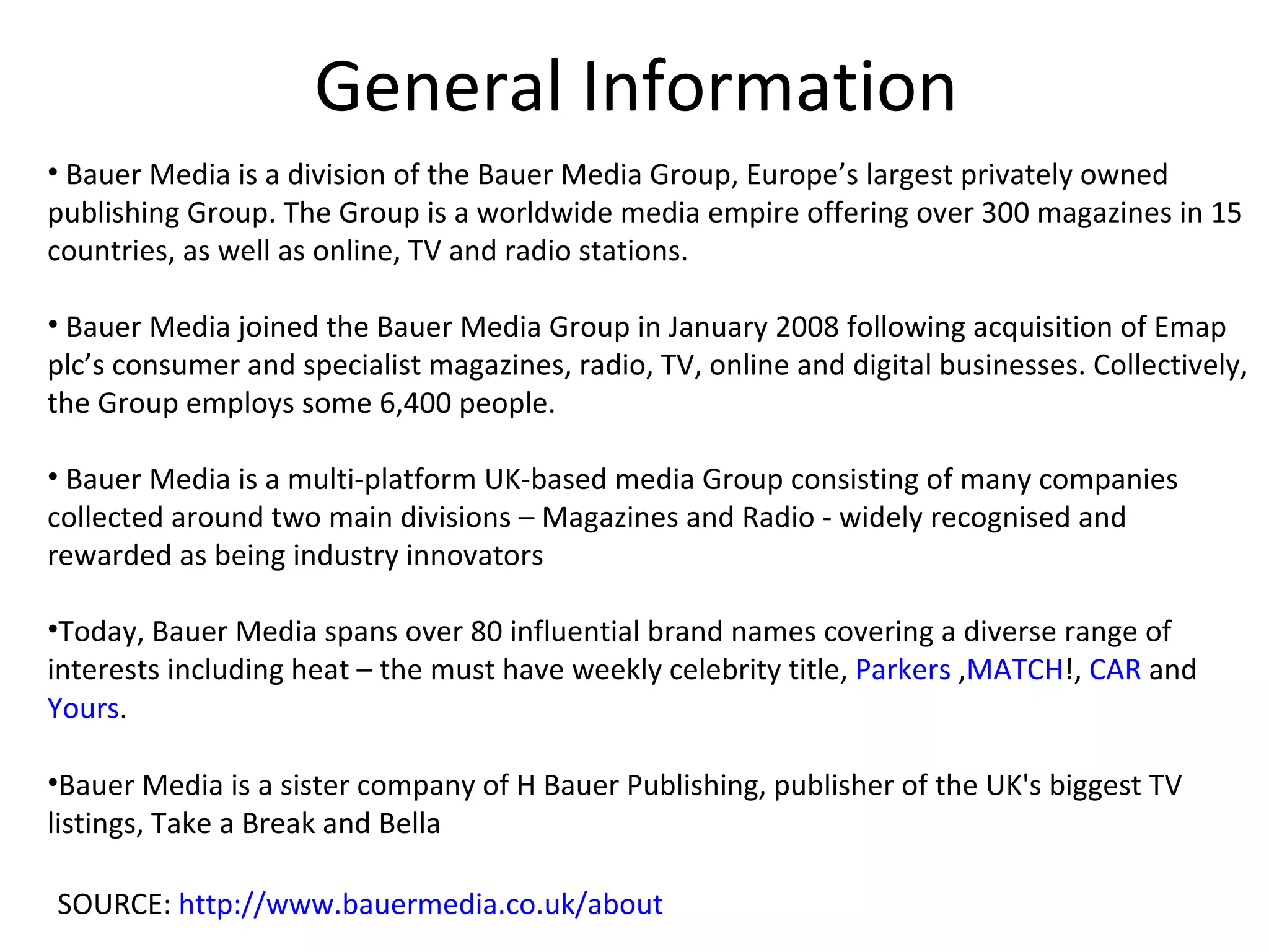 Bauer media | PPT