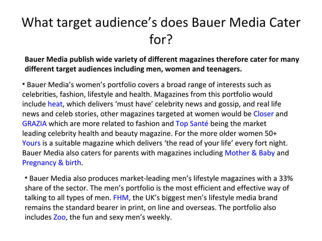 Bauer media | PPT