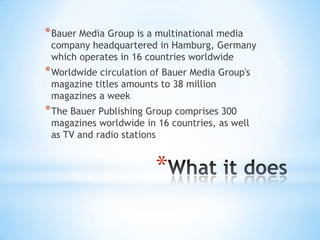 Bauer Media Group | PPTX