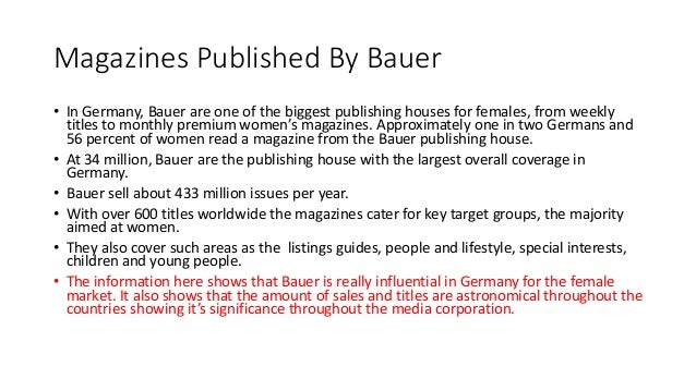 Bauer media group