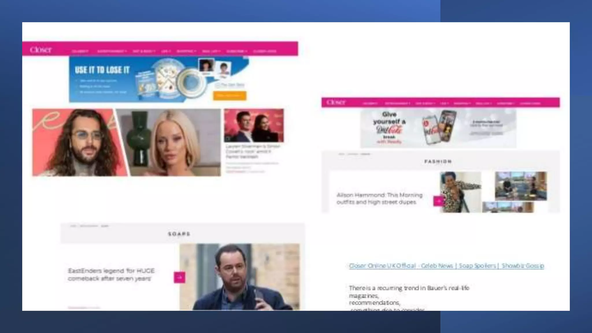 Bauer real life magazine website research | PPTX