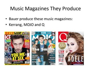 Bauer research | PPTX | Music | Entertainment