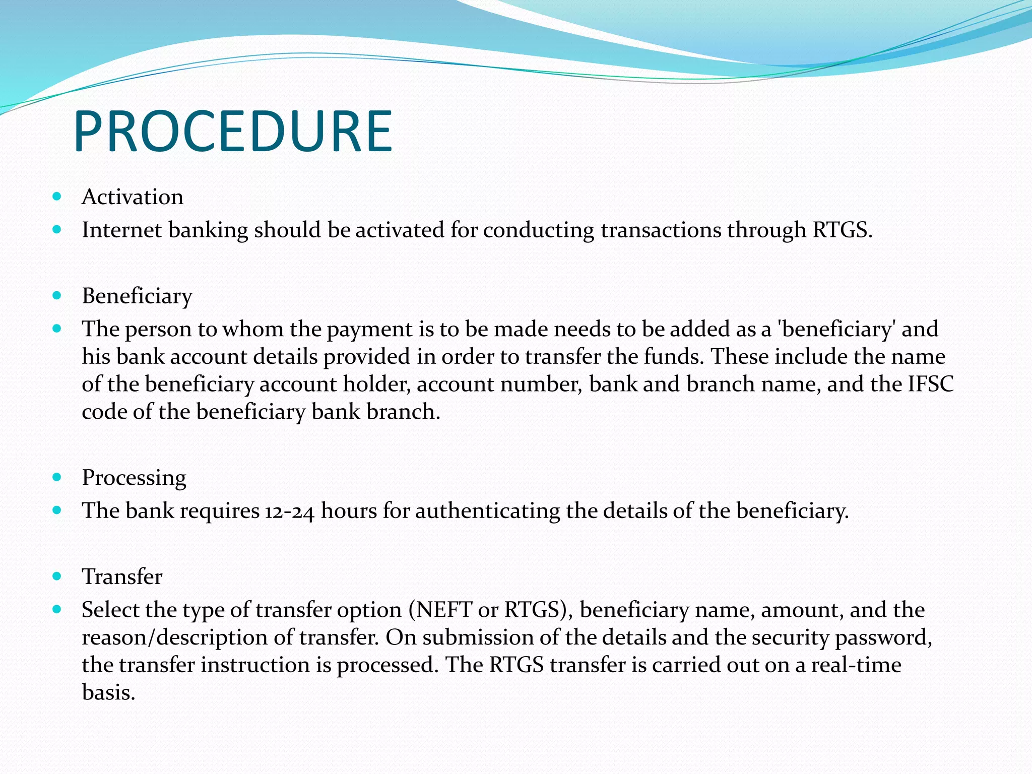 RTGS REAL TIME GROSS SETTLEMENT | PPTX