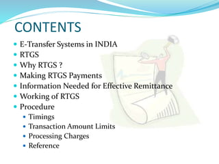 RTGS REAL TIME GROSS SETTLEMENT | PPTX