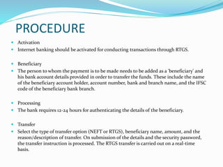 RTGS REAL TIME GROSS SETTLEMENT | PPTX