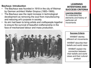 Bauhaus lesson powerpoint | PPTX