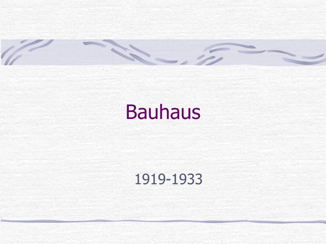 Bauhaus 173 slides | PPT