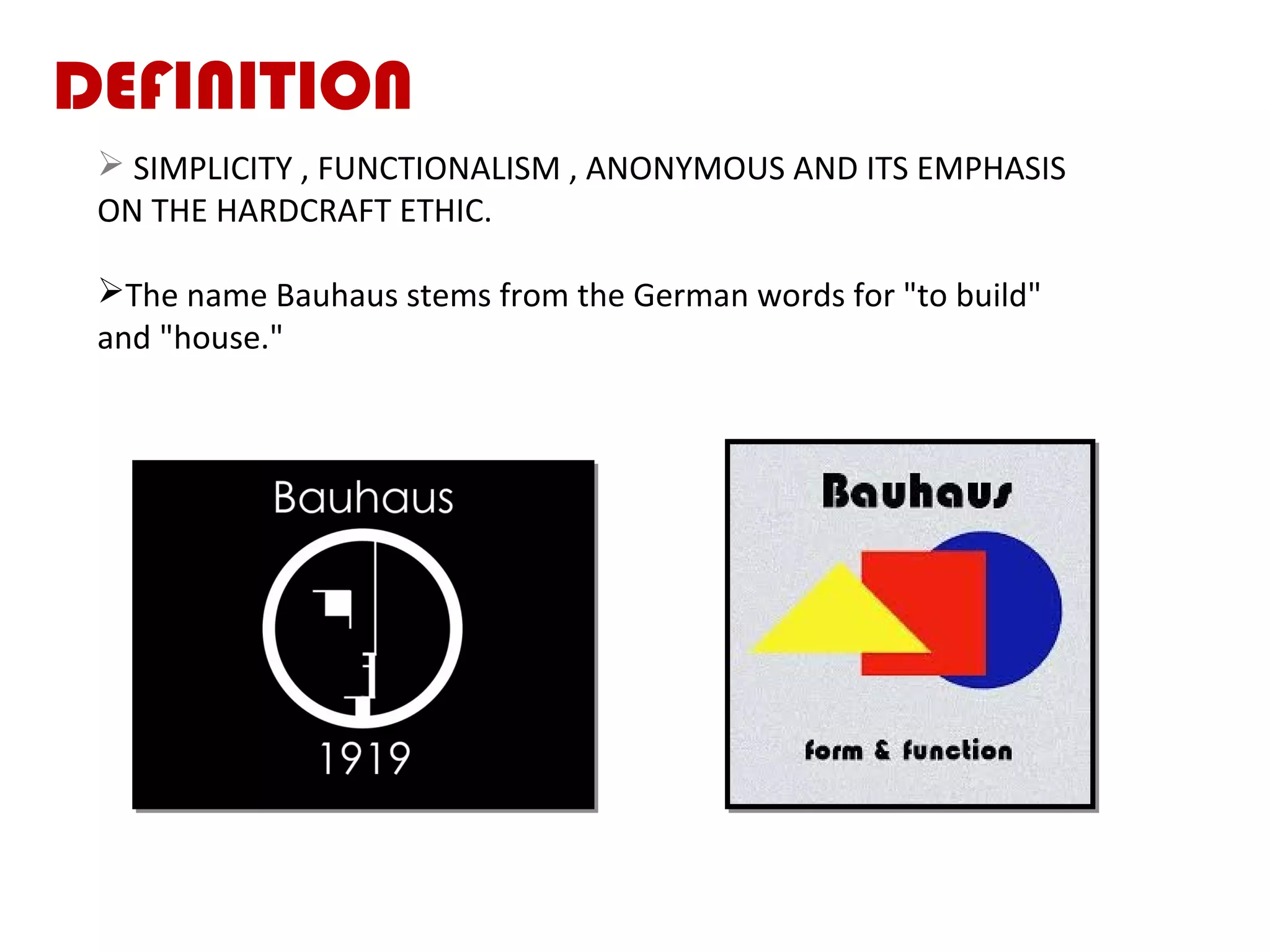 Bauhaus final ppt | PPT