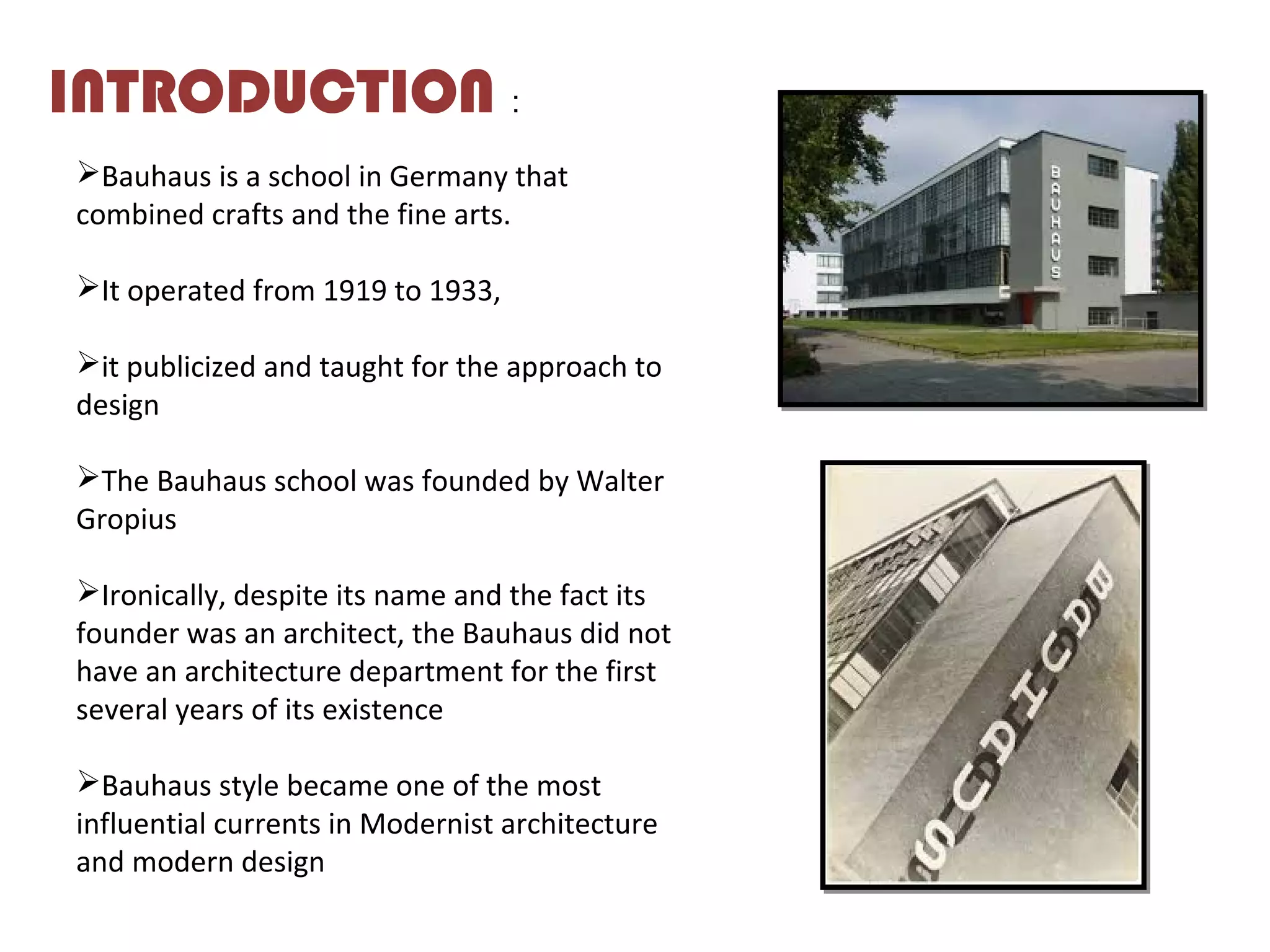 Bauhaus final ppt | PPT