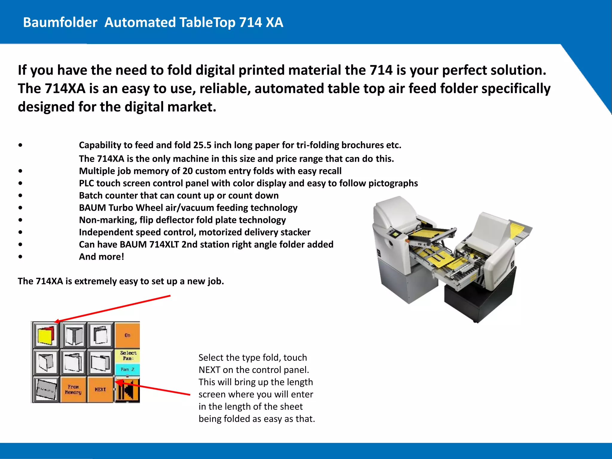 Baumfolder product solutions Guide | PPT