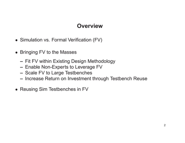 Integrating Formal Into Main Stream Verification The Ibm Experience Ppt 