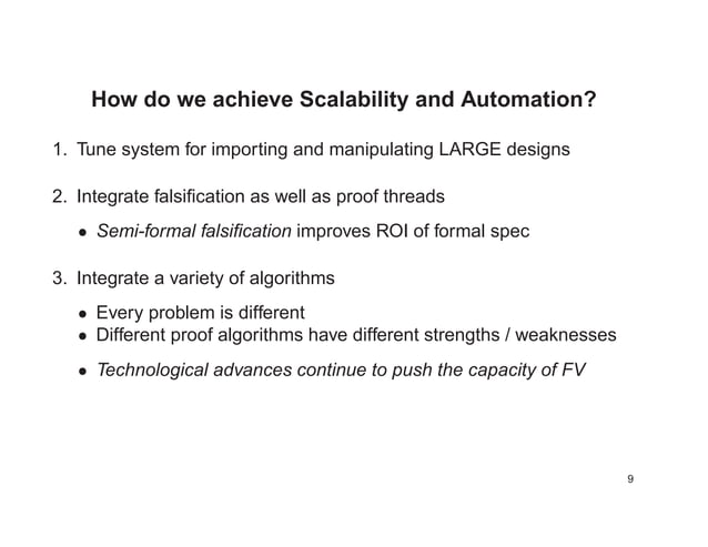 Integrating Formal Into Main Stream Verification The Ibm Experience Ppt