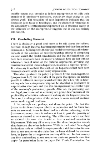 Baumol productive unproductive destructive | PDF