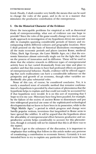 Baumol productive unproductive destructive | PDF