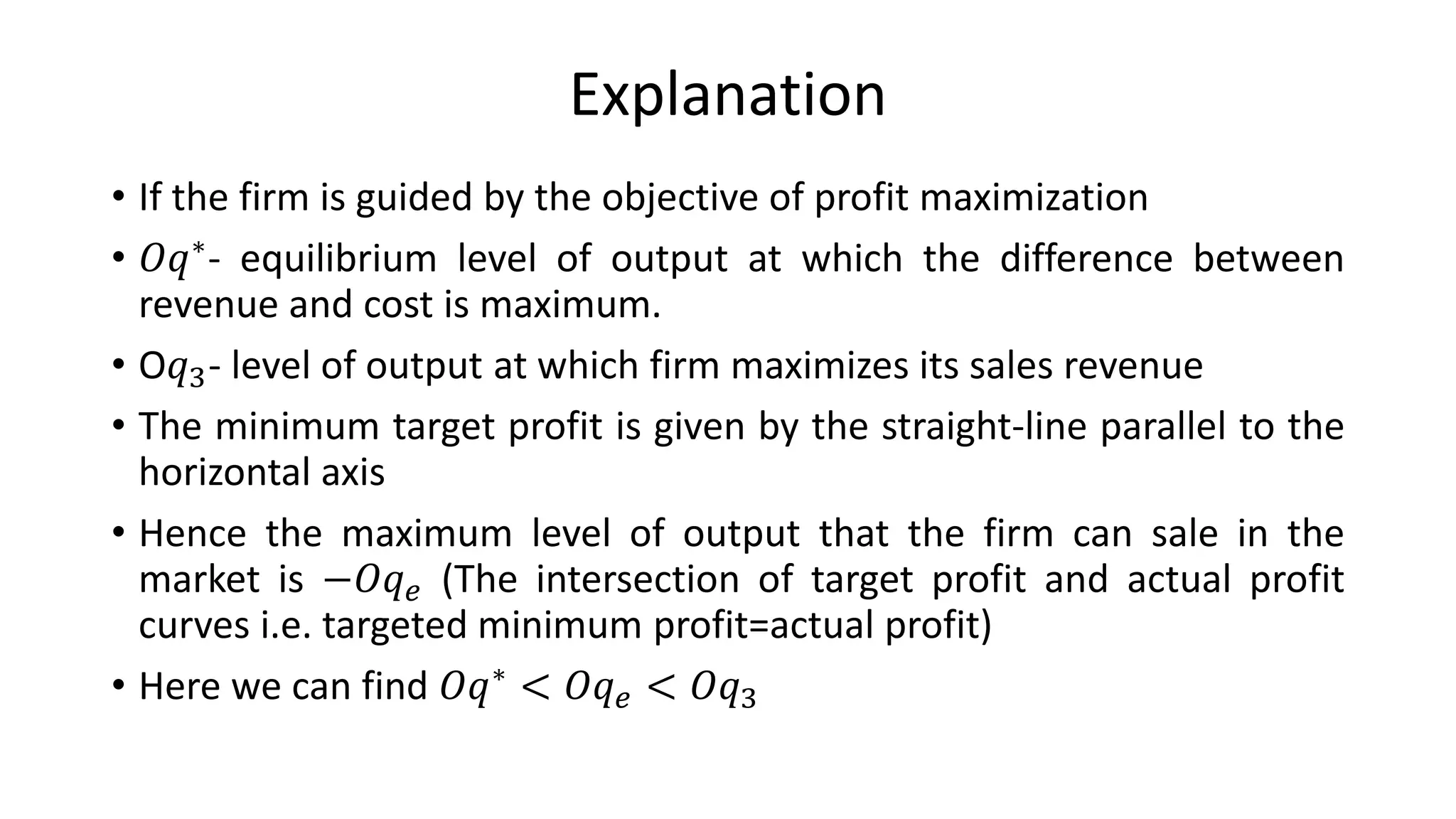 Baumols theory of sales maximization | PPTX