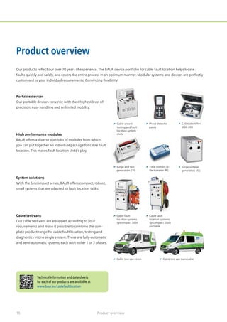 Baur - Cable Fault Locators & Location Specialists (LV MV HV Cables) | PDF