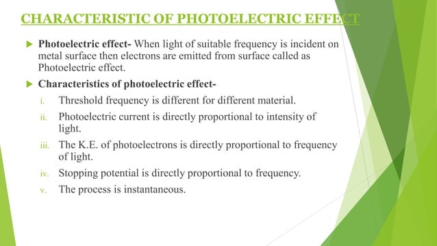 Photoelectric effect .pptx | Chemistry | Science