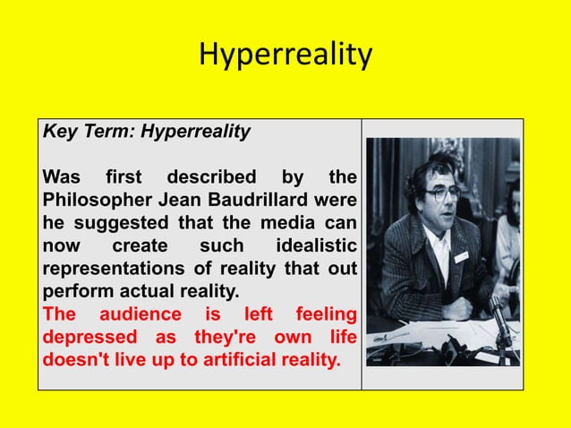 Baurillard hyperreality | PPT